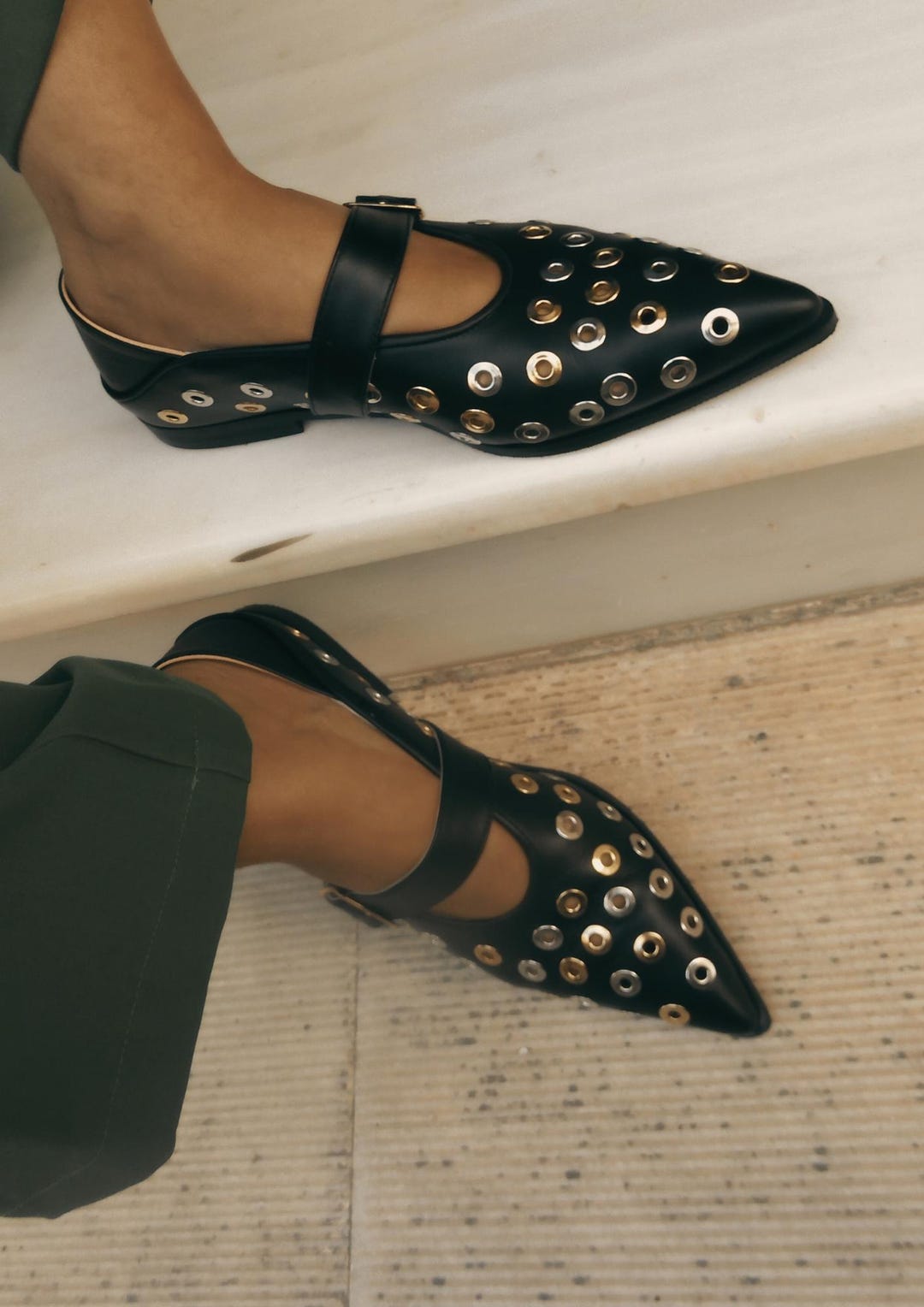 Lucy Pointy Ballerinas | Leather Ballerina Shoes | Handcrafted Shoes ...