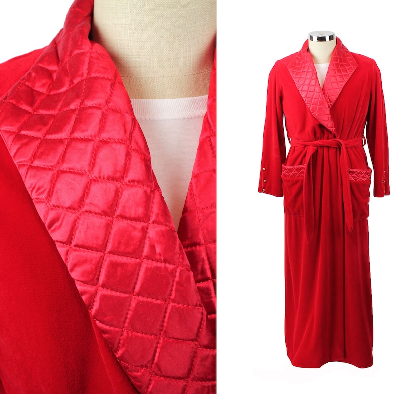 Velvet Smoking Robe - Etsy