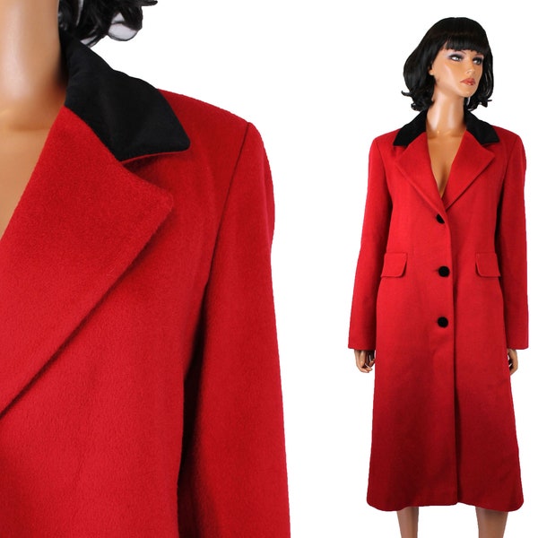Long Red Coat - Etsy