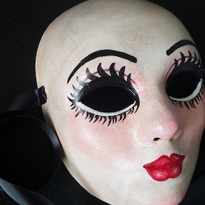 Autumn Babydoll Mask, Fullfaced Haute Couture Porcelain Mask, Creepy ...
