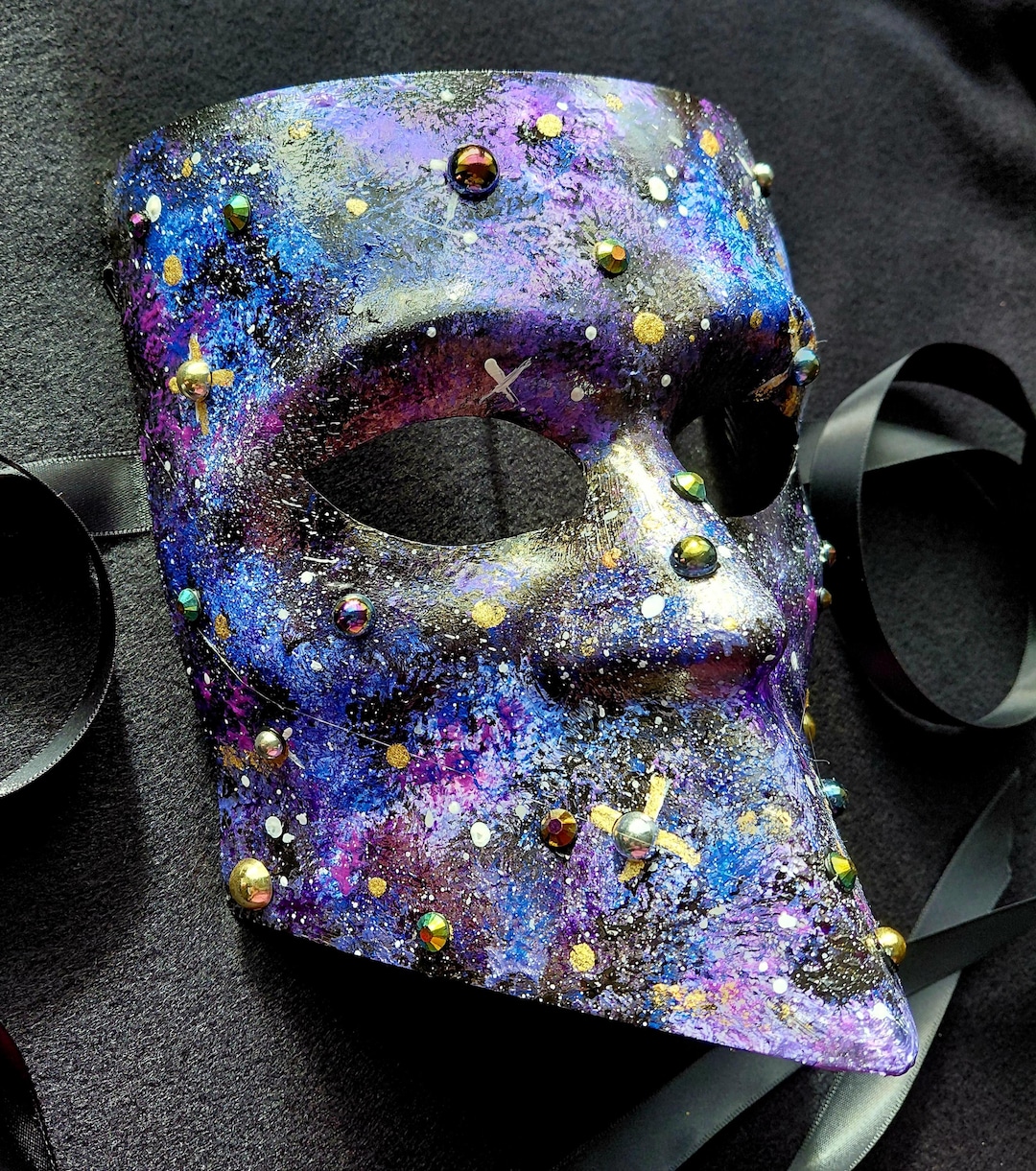 Cosmic Knight Mask, Mens Costume Mask, Knight Costume Mask, Space Mask ...