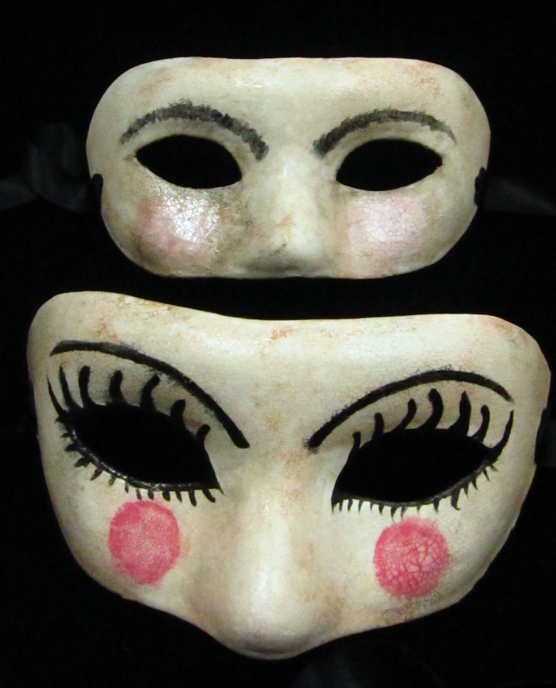 Dollfaced Couple Masks male/female paired faux porcelain baby | Etsy