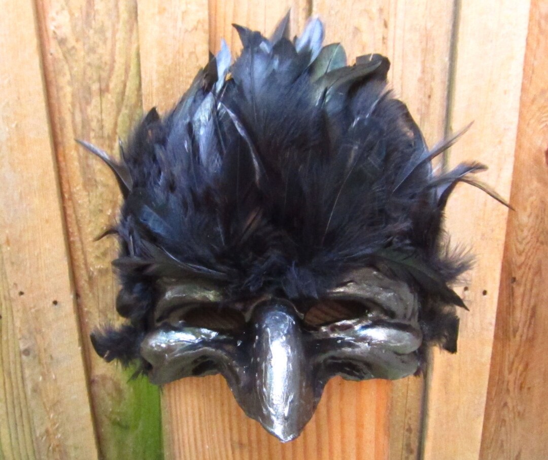 Ravin' Mask, Men's Masquerade Costume Mask, Men's Party Mask, Raven ...