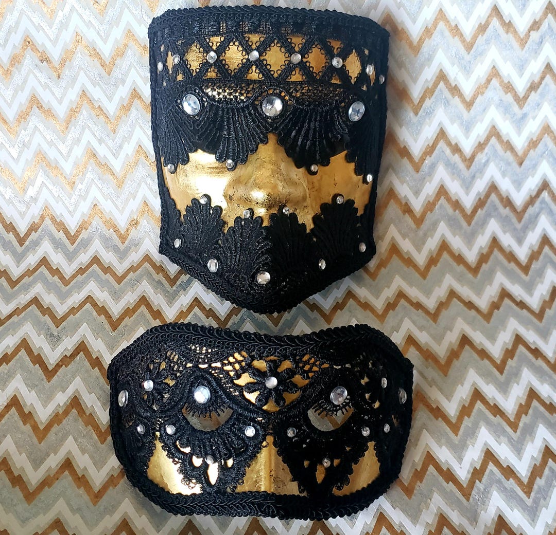 Eyes Wide Shut Pair Masks Venetian Lace Mask, Couple's Masquerade Masks ...