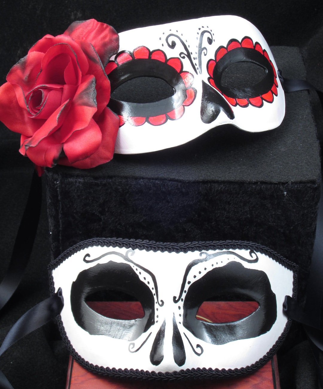 Beloved Masks, Day of the Dead Paired Masks, Dia De Los Muertos Masks ...