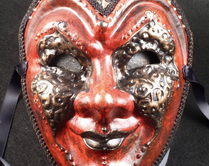 Diablo Jolly Mask, Joker Style Full Masquerade Mask With 3D Swirl ...