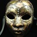 Riveted Mask, Full Faced Harlequin Style Mask With Various Metal ...