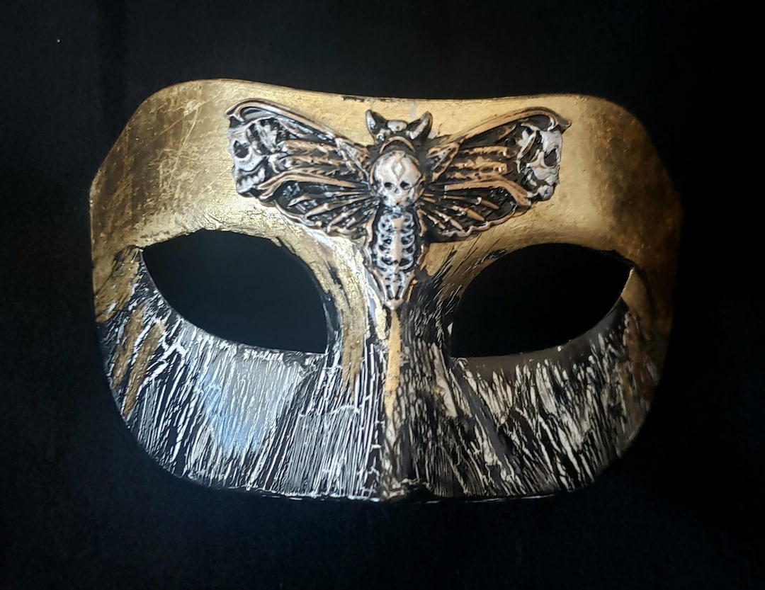 Silence Masquerade Eyemask, Moth Costume Mask, Deathshead Moth ...