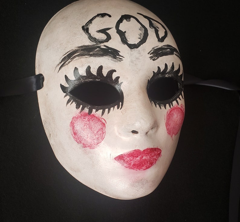 The Purge Inspired Doll Mask Creepy Doll Mask Doll Costume - Etsy