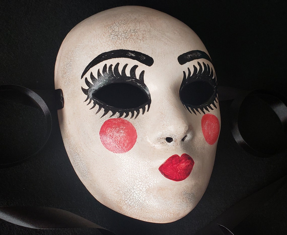 Babydoll Mask, Fullfaced Haute Couture Faux Porcelain Baby Faced Paper ...