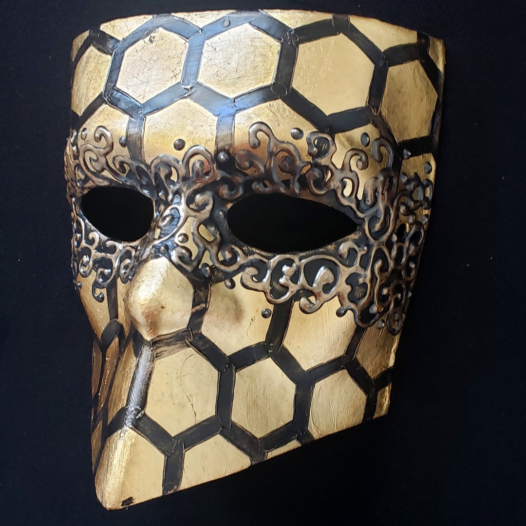 Ape D'oro Mask, Bauta Venetian Mask, Italian Mens Mask,mens Masquerade ...