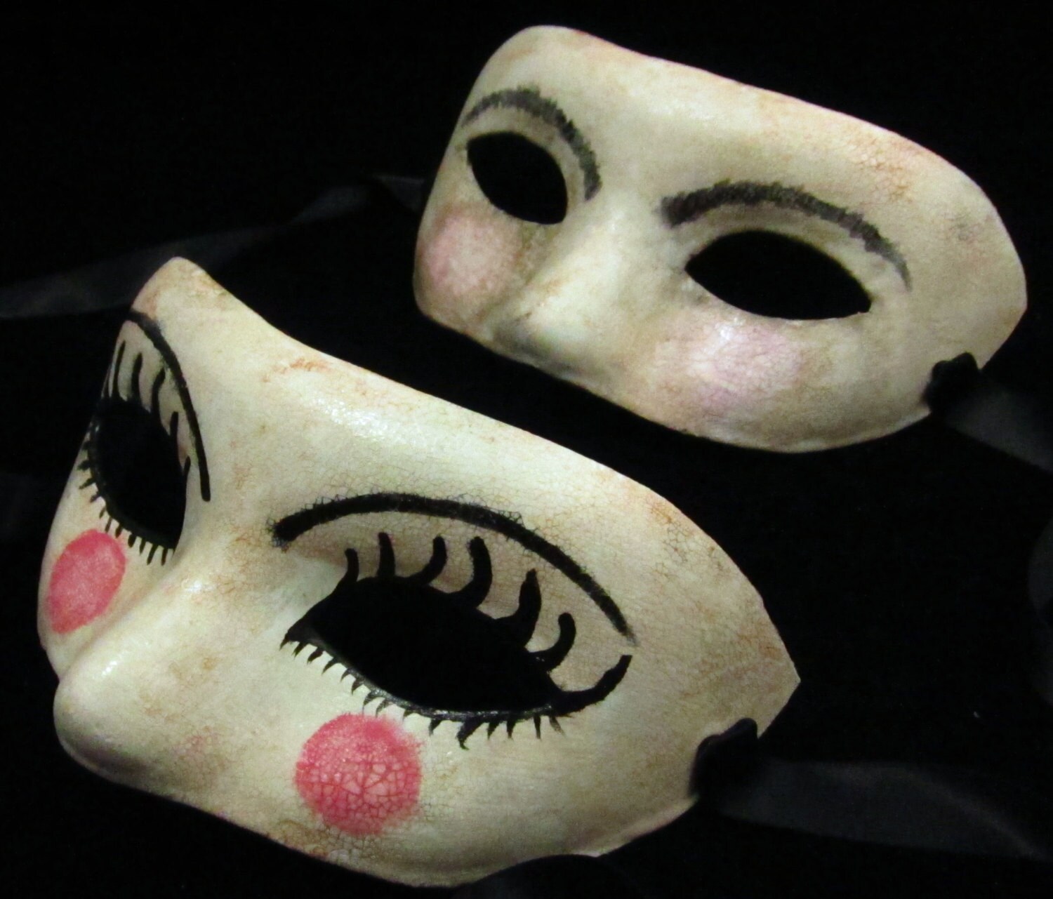 Dollfaced Couple Masks Male/female Paired Faux Porcelain Baby - Etsy