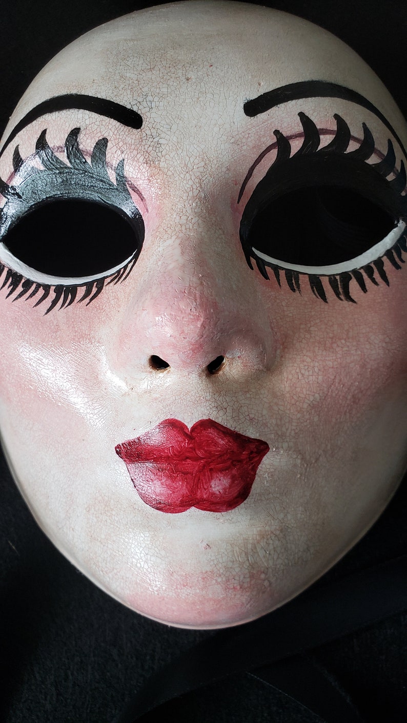 Autumn Babydoll Mask, Fullfaced Haute Couture Porcelain Mask, Creepy ...