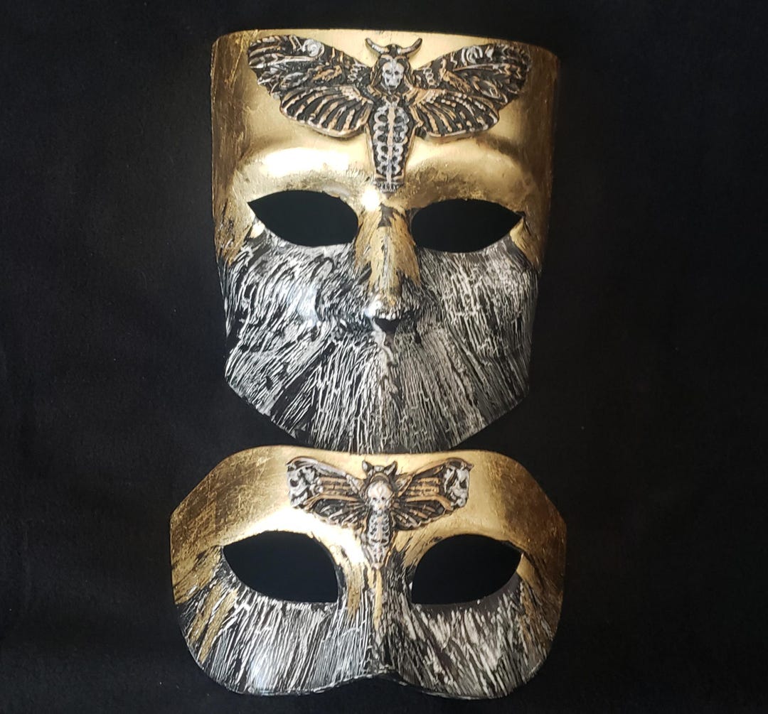 Silence Couple Masquerade Masks, Moth Costume Mask, Deathshead Moth ...