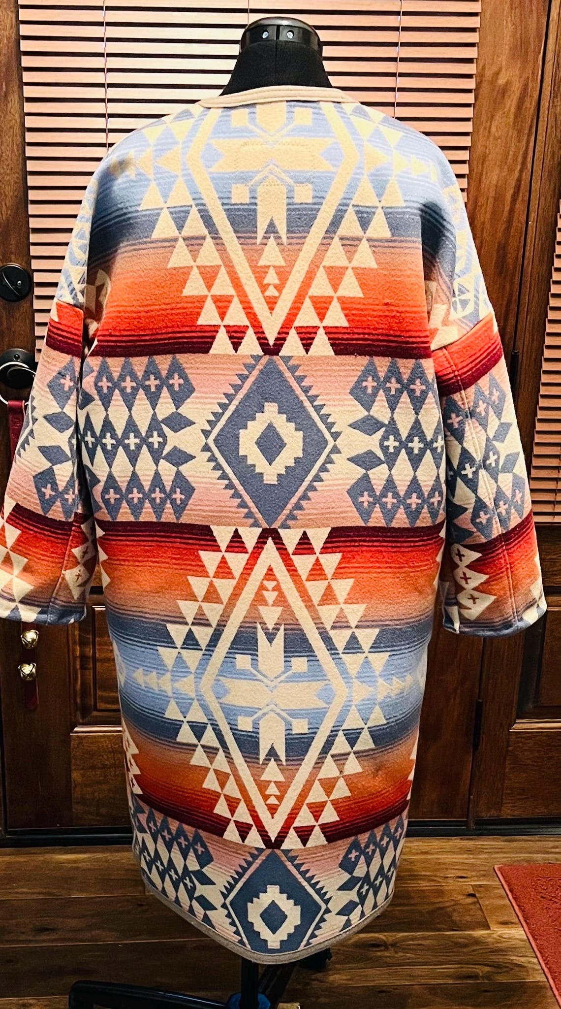 SOLD. Vintage Pendleton Wool Blanket “adelaide” Coat. Size Medium in Long Length With Belt. - Etsy