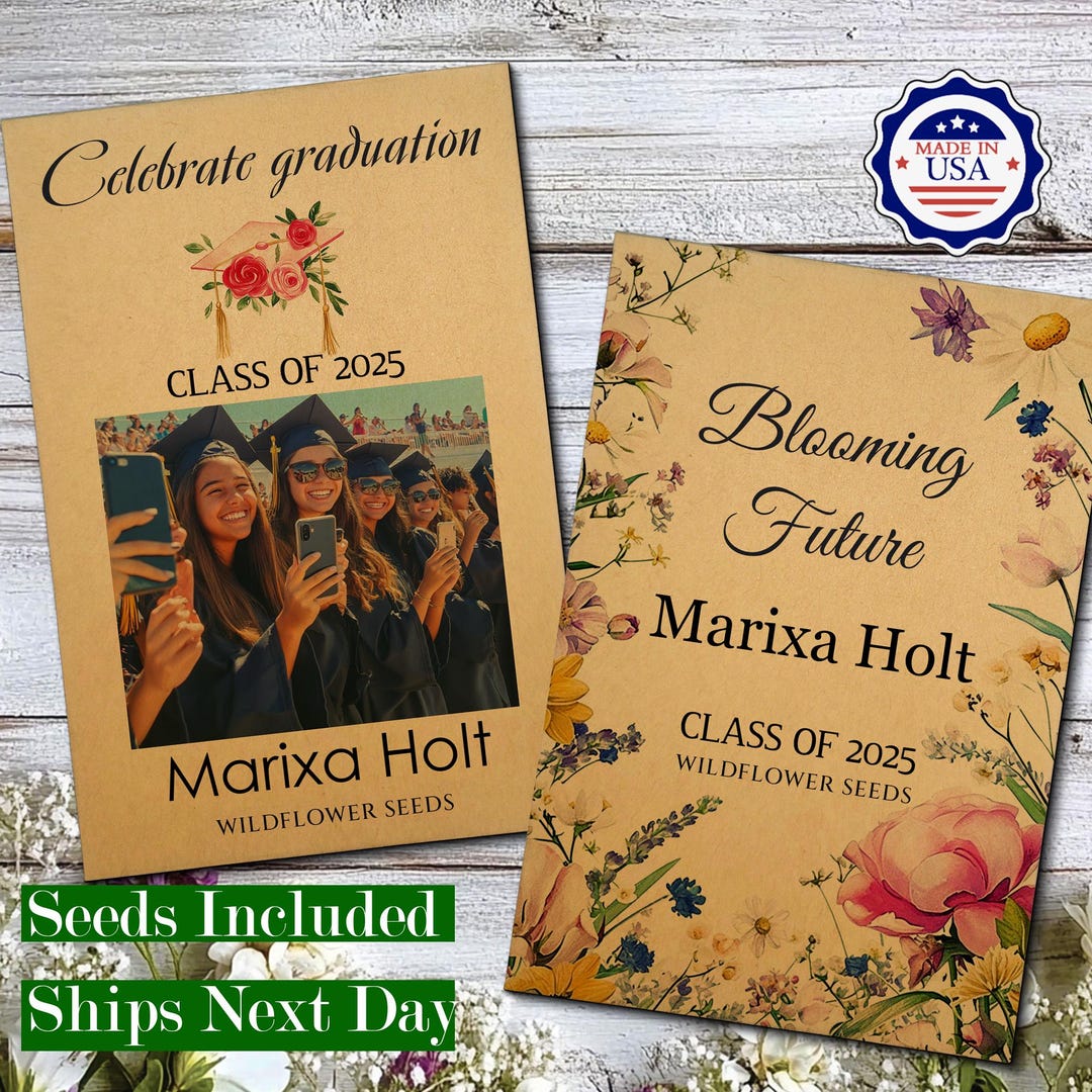 RUSH Graduation Seed Packets/blooming Future/class of 2025/graduation ...