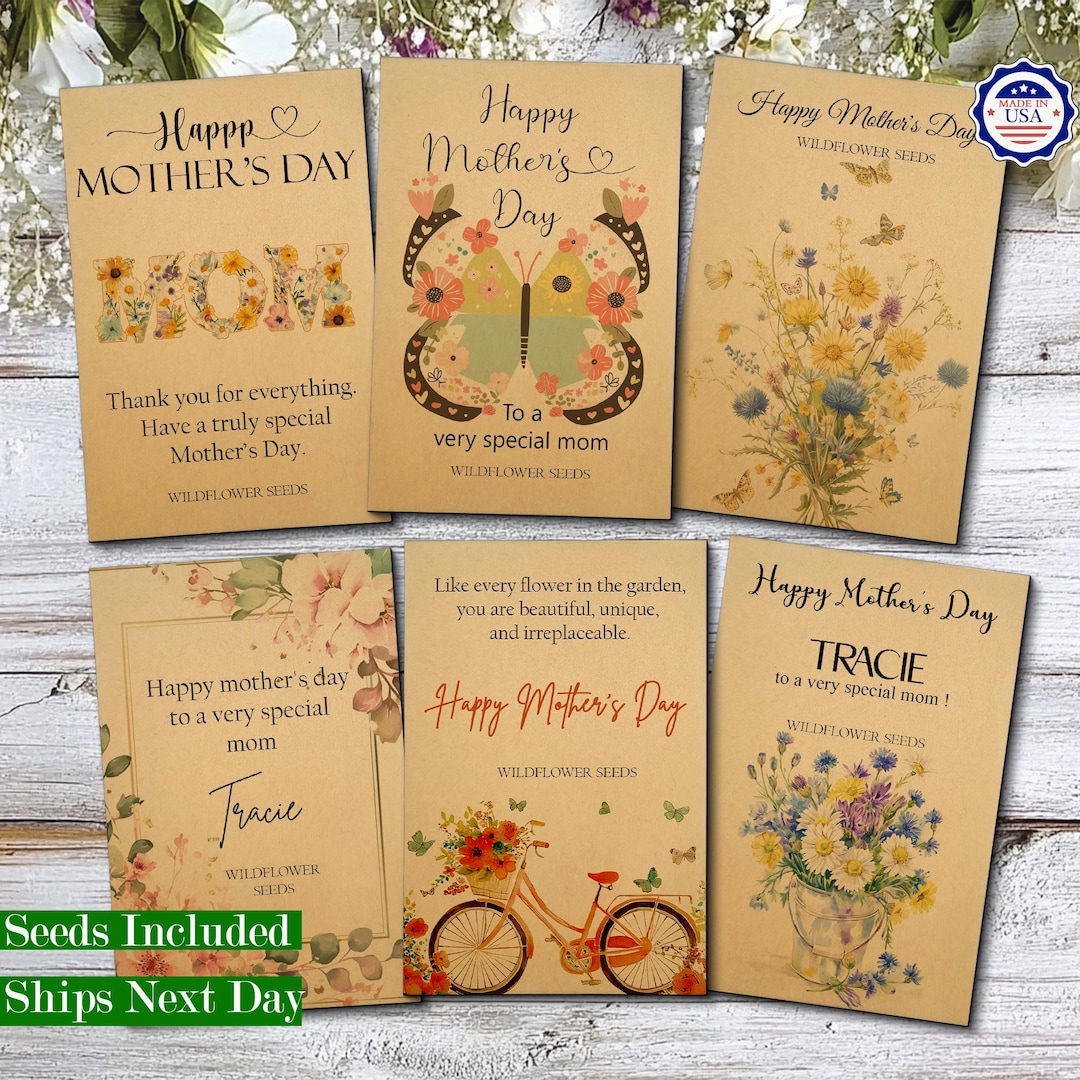 Happy Mother's Day Seeds Favor/mothers Day Party Favors/celebrate Mom ...