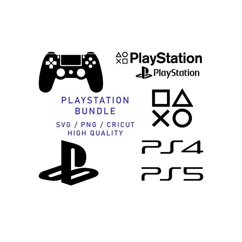 Playstation Svg Digital Sticker Bundle Png, Svg, High Quality - Etsy ...
