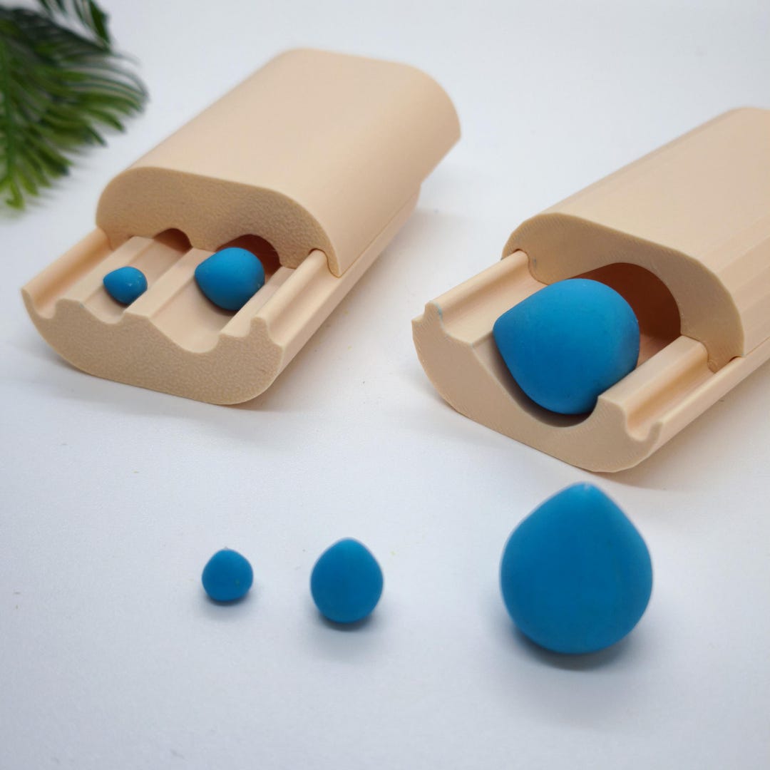 Chubby Teardrop Bead Roller for Polymer Clay, Drop Shape Bead Making ...