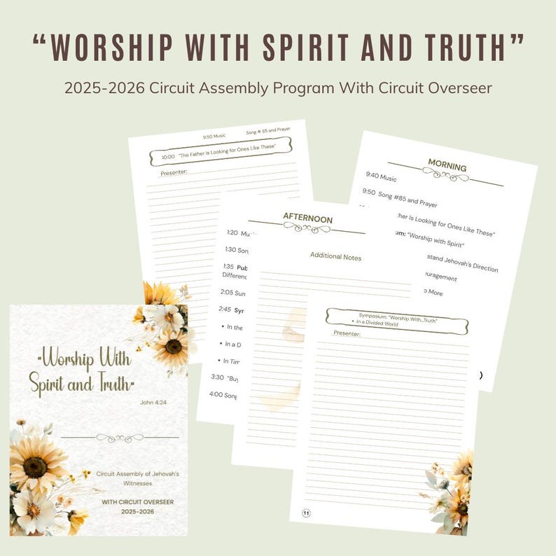 Worship With Spirit Truth 2025 2026 | Circuit Assembly Workbook ...