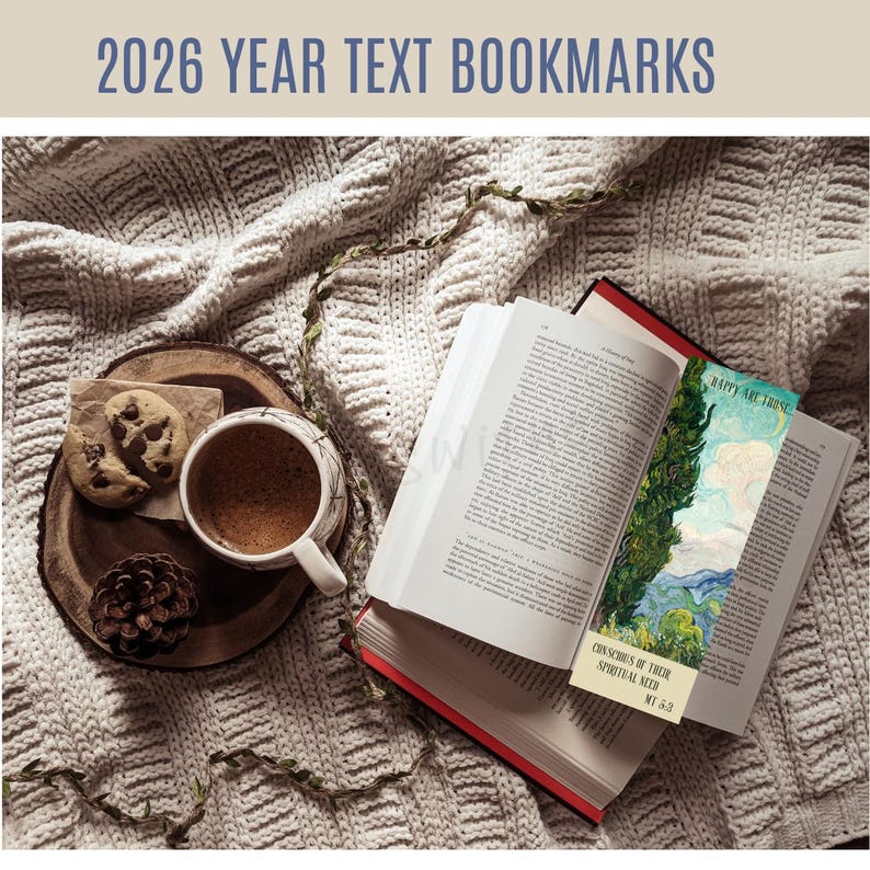 JW 2026 Year Text Bookmarks Printable PDF Digital Download Art Inspired ...