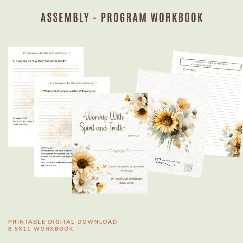 Worship With Spirit Truth 2025 2026 | Circuit Assembly Workbook ...