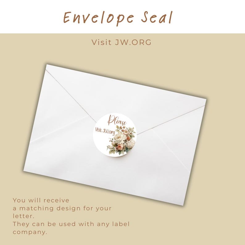 Blush Floral JW Letter Writing Stationery Set | Printable Envelopes ...