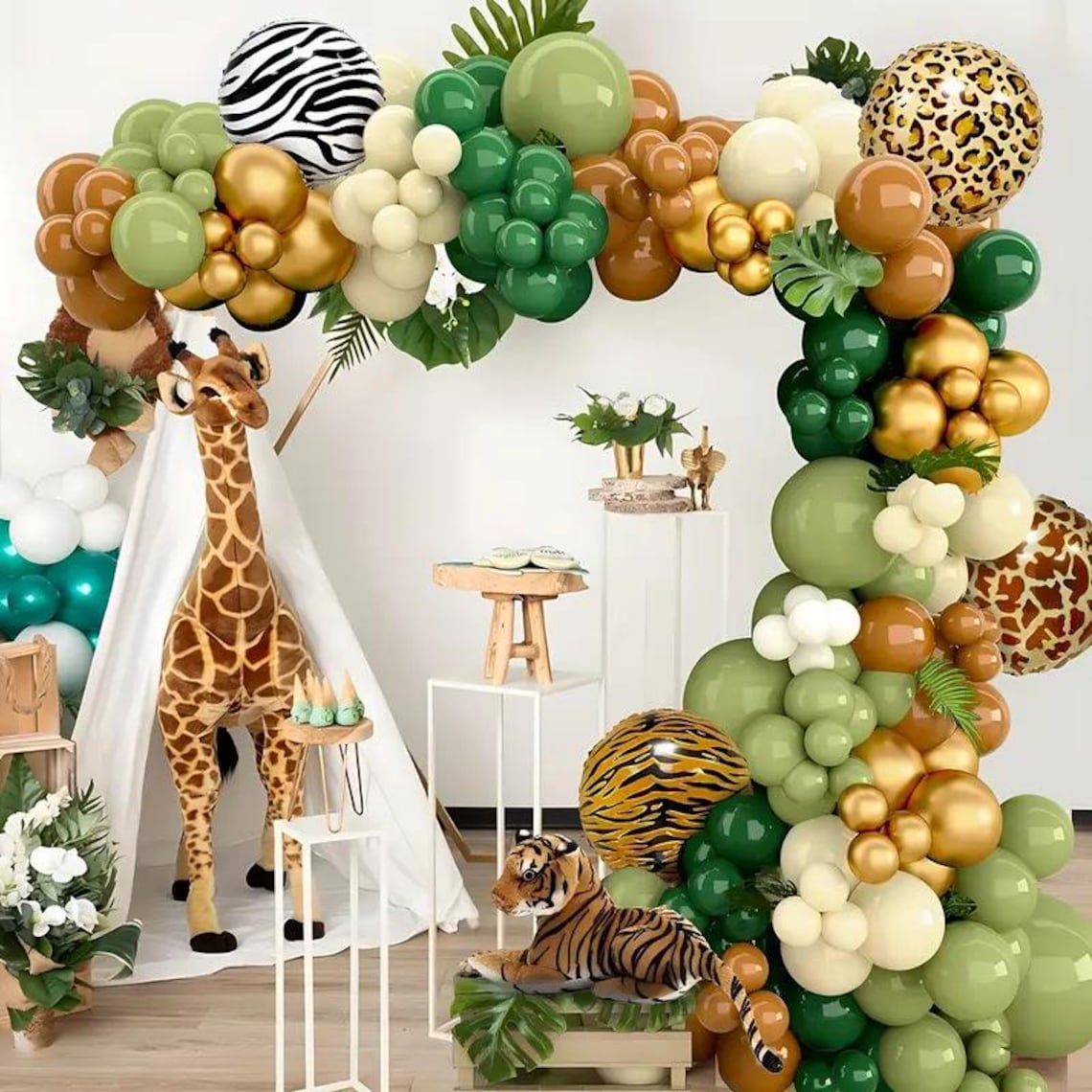 Forest Animal Balloon Garland Set, Balloon Arch Kit, Wild Animals ...