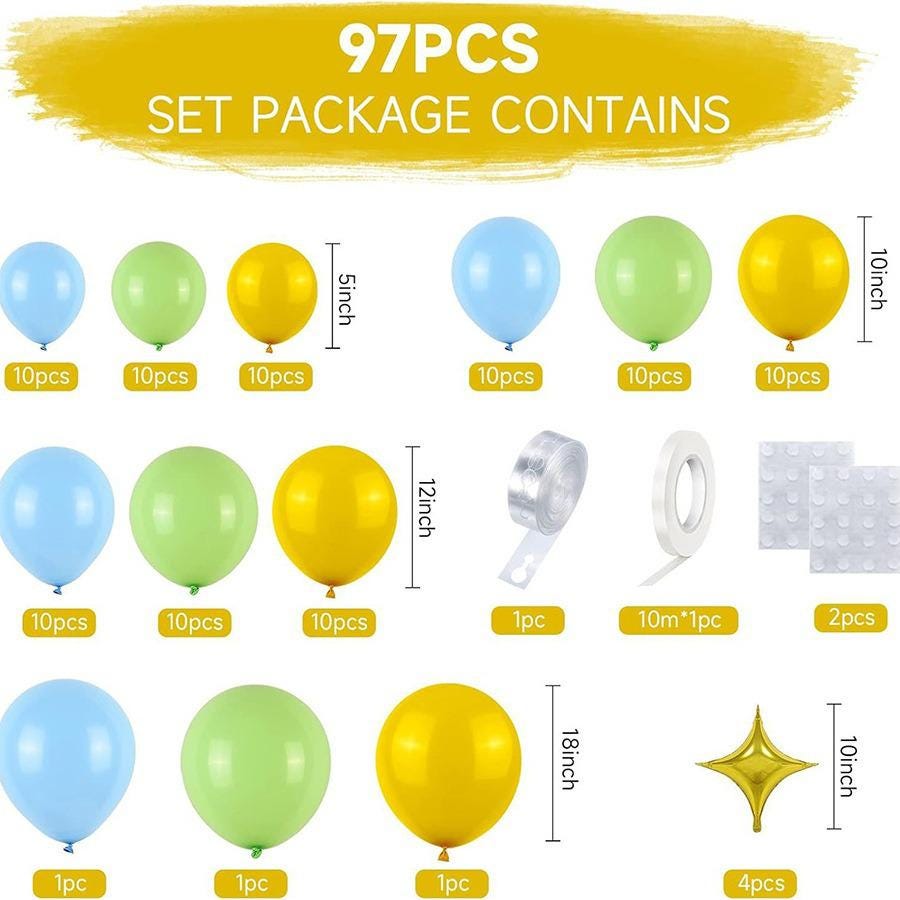 Fresh Spring Party Decoration Set,balloon Arch Set,balloon Garland ...