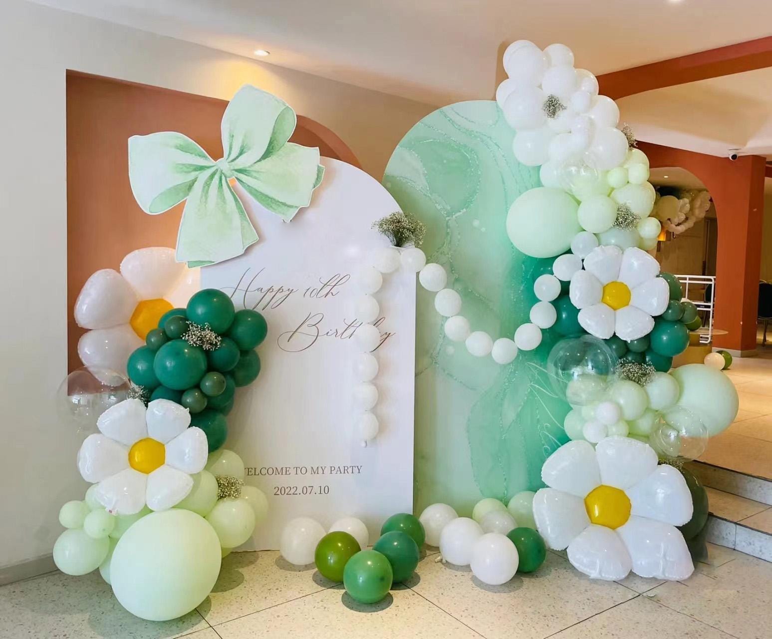 Daisy Green Balloon Arch Kit, Balloon Garland Set, Birthday Party ...