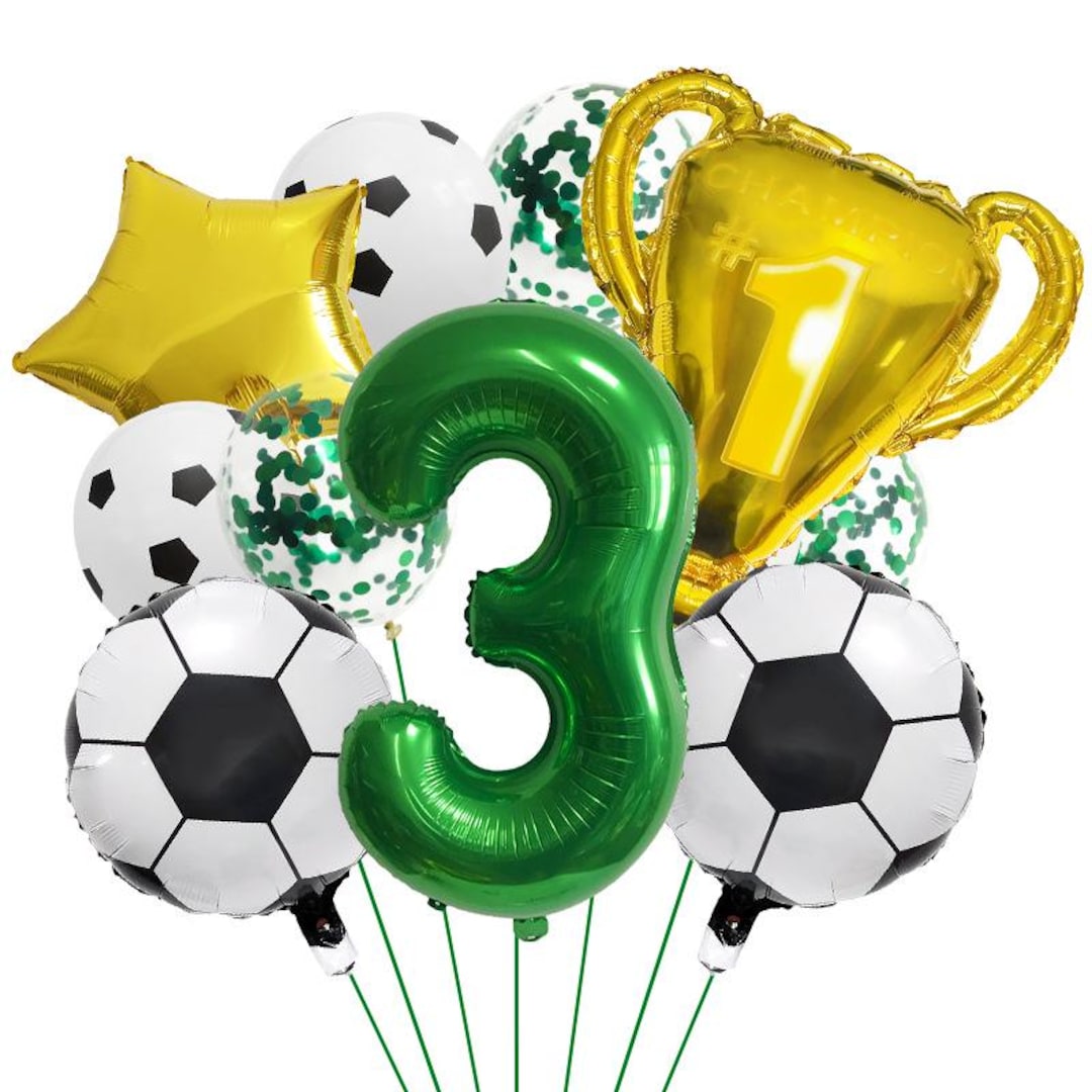 Green Soccer Champion Trophy Balloon Set, Sports, Soccer, Children ...