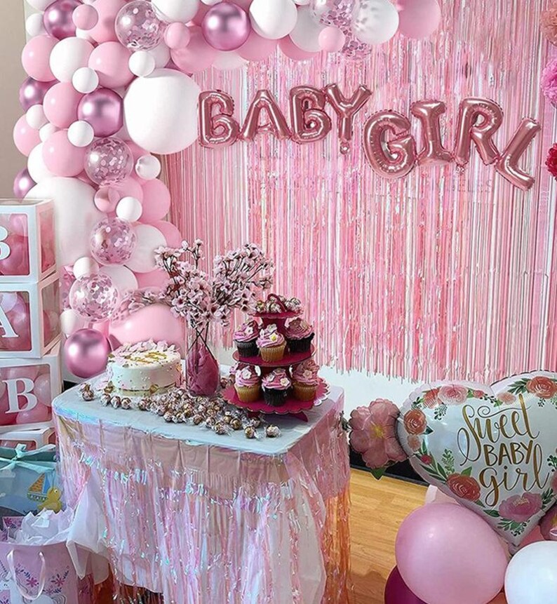 Baby Girl Pink Balloon Garland Kit - Perfect for Baby Shower, Birthday ...