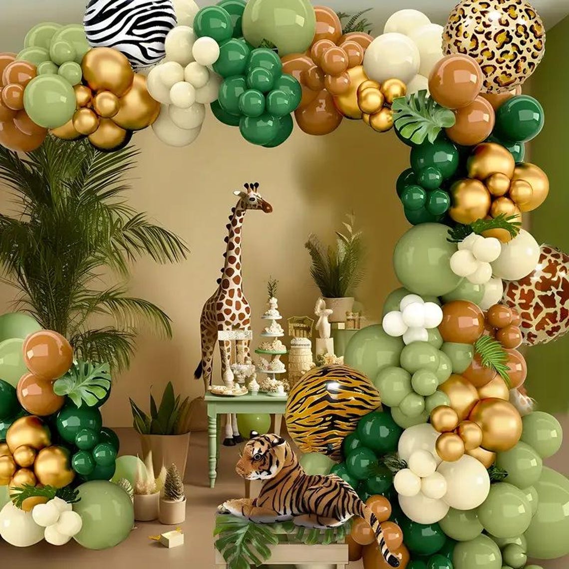 Forest Animal Balloon Garland Set, Balloon Arch Kit, Wild Animals ...