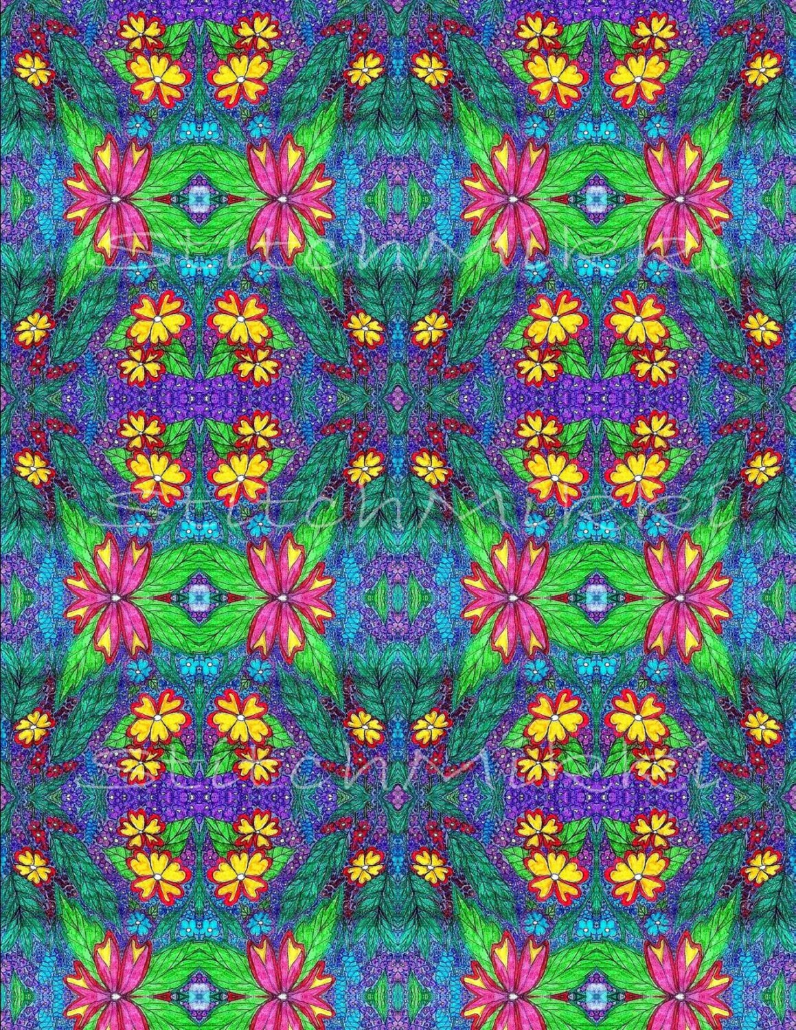 Printable Wrapping Paper Digital Download Colourful - Etsy