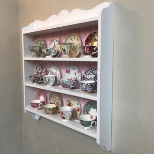 Wooden Teacup Shelf, Teacup Display, Teacup Collection, Country Living ...
