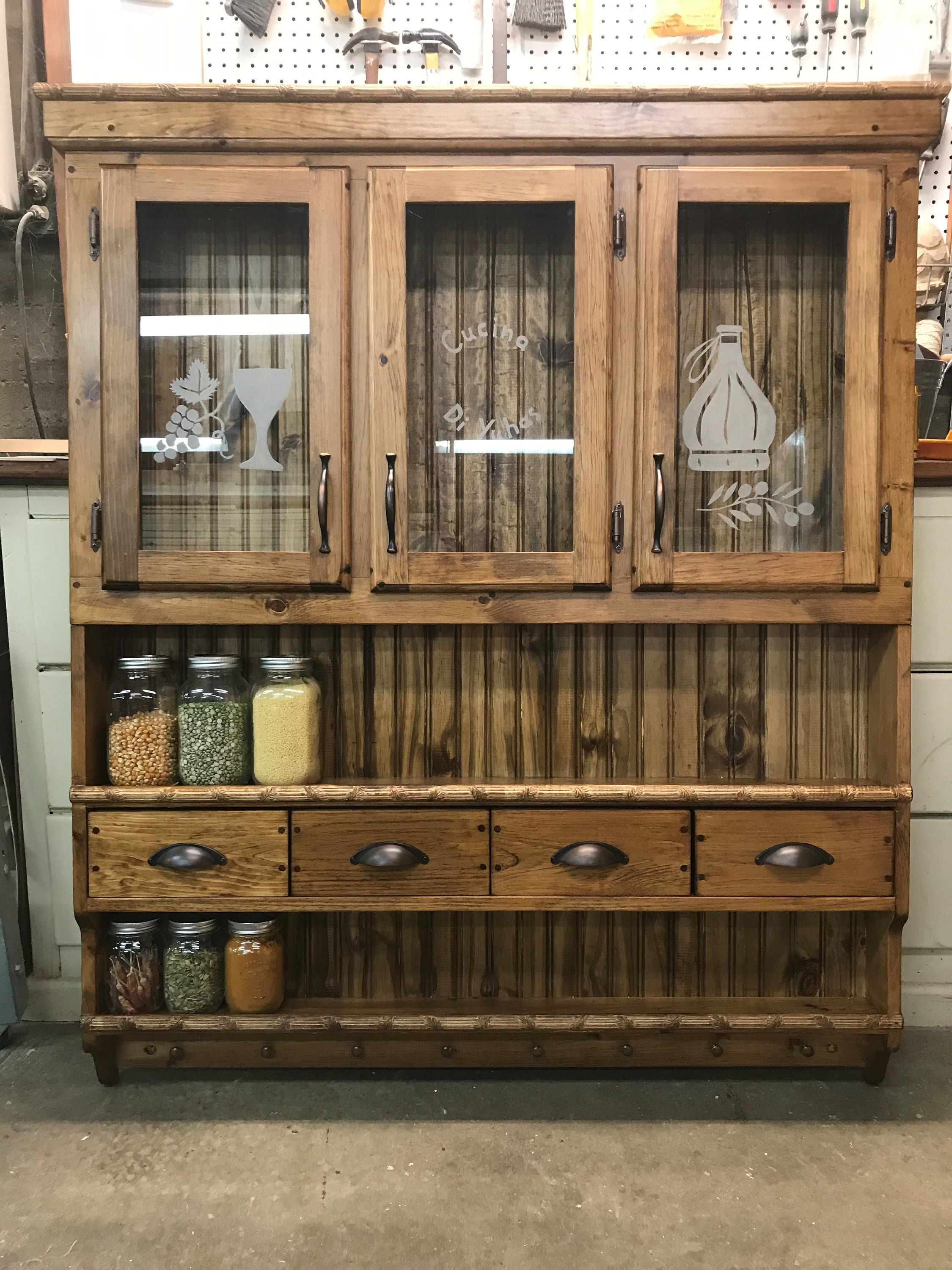 Spice Shelf Spice Rack Chefs Pantry Collectors Cabinet - Etsy