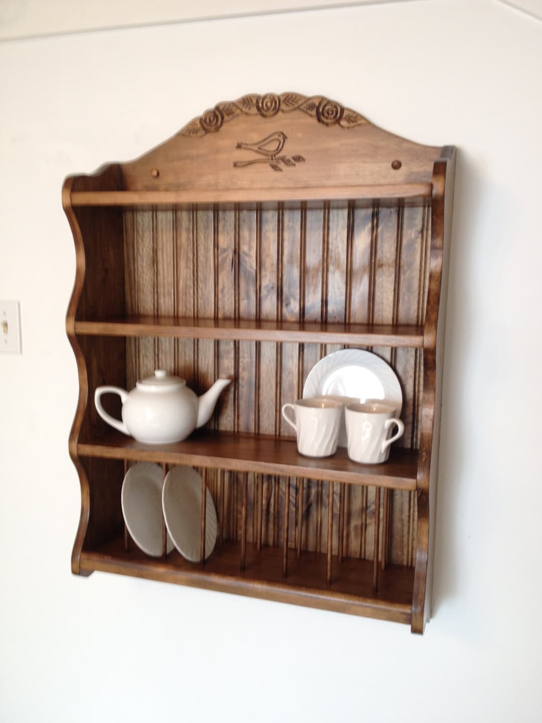 Tea Set Collection Shelf, Dish Rack, Dish Display, Teacup Display ...