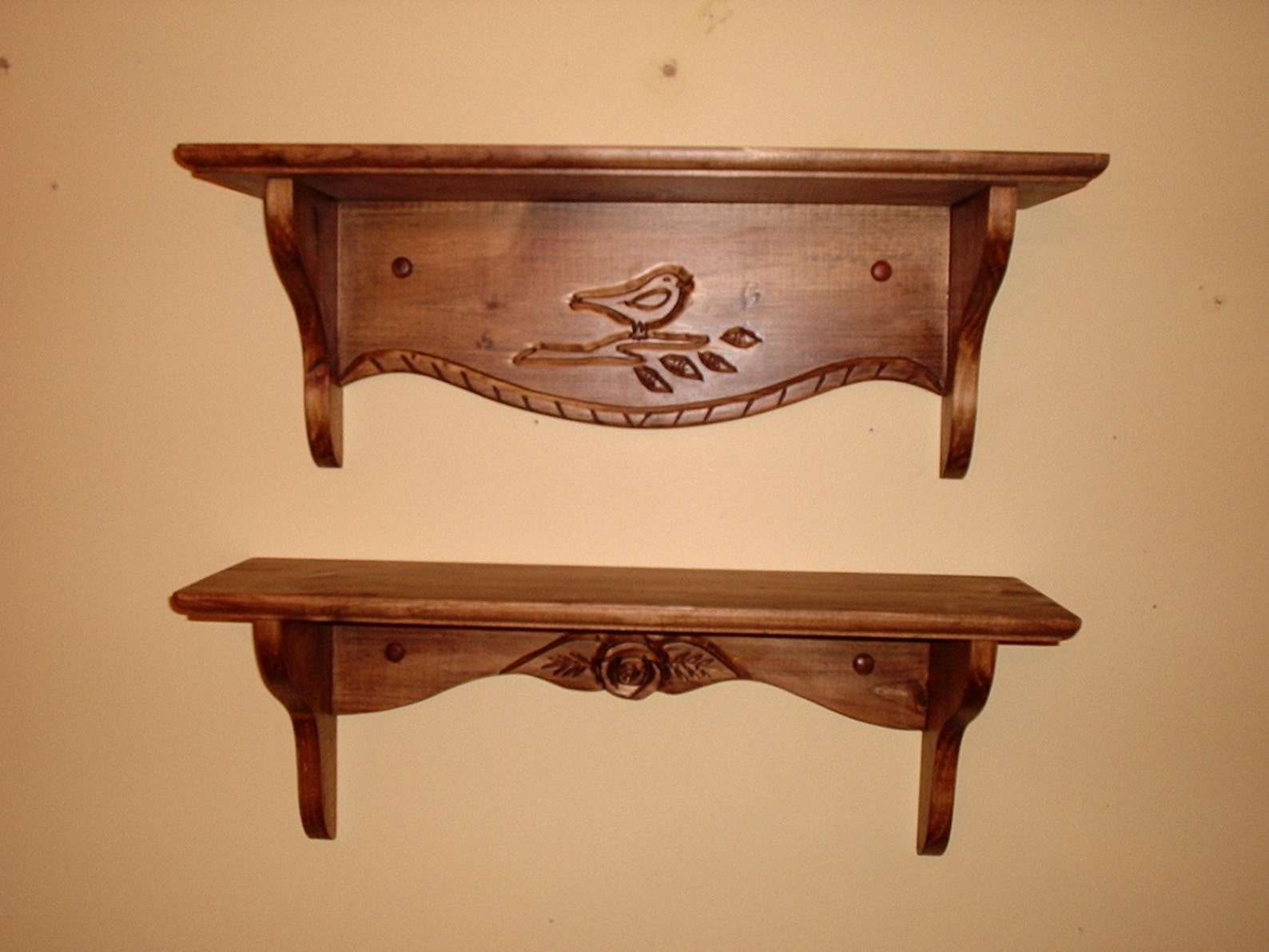 Wooden Shelf, Wall Shelf, Small Shelf, Home Decor, Woodcraft, Artisan ...