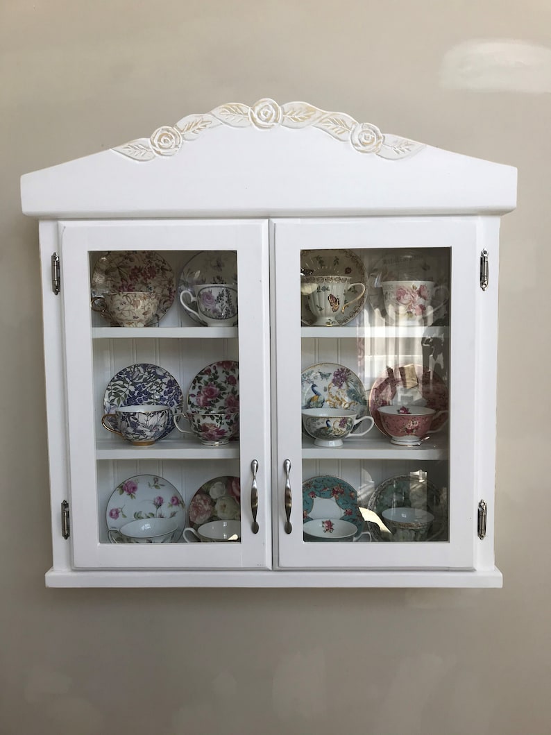 Display Cabinet, Teacup Cabinet, Teacup Shelf, for Twelve Cups, With ...
