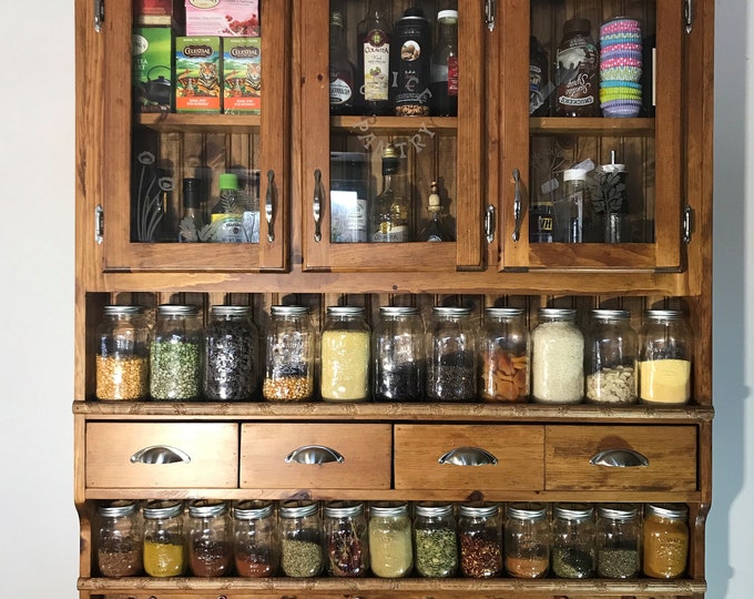 Spice Rack, Mason Jar Shelf, Chefs Spice Rack Organizer, Wall Mounted ...