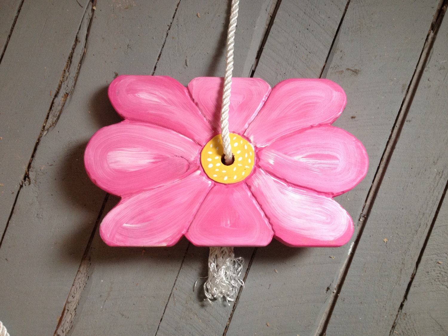 Daisy Rope Swing Tree Swing Porch Swing Childrens Swing | Etsy