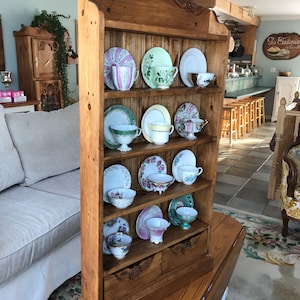 Tea Cup Collectors Shelf, Teacup Display With Drawers. 12 Cup Teacup ...