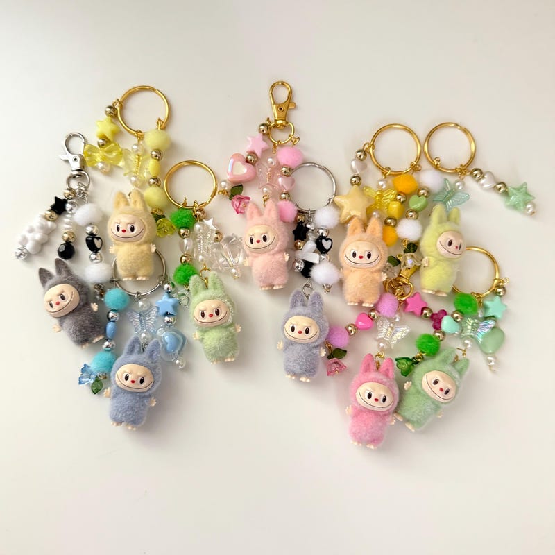 Labubu Keychain - Etsy