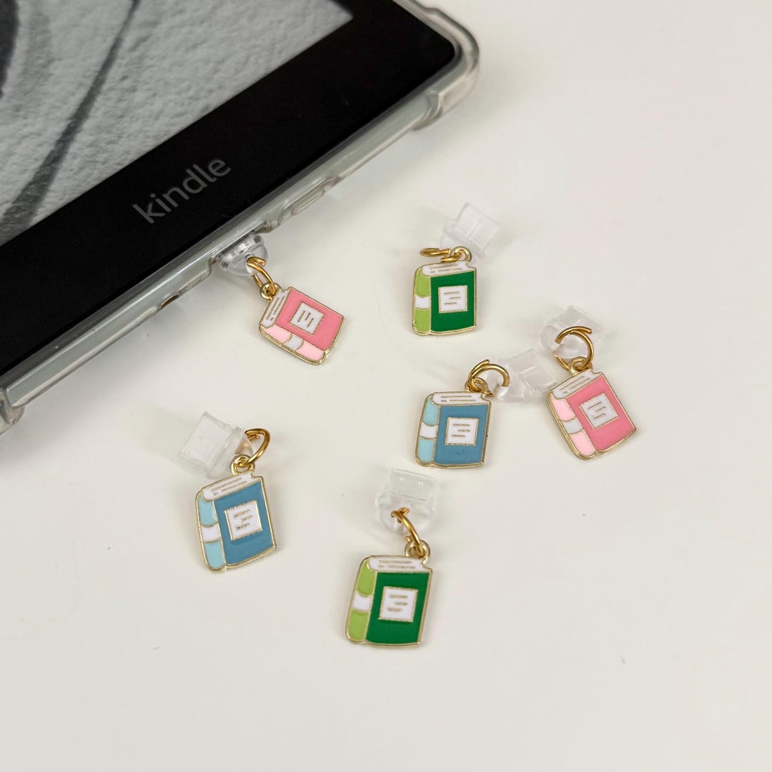 Kindle| Nintendo Switch | USB C | Dust Plug | Phone Charms - Books ...