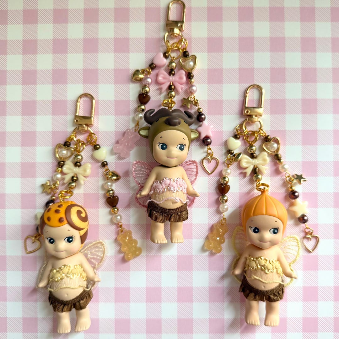 AUTHENTIC Sonny Angel Keychain With Outfit and Wings | Bag Charm ...