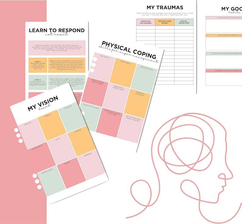 PTSD & Trauma Processing Worksheets,trauma Therapy Workbook for Adults ...