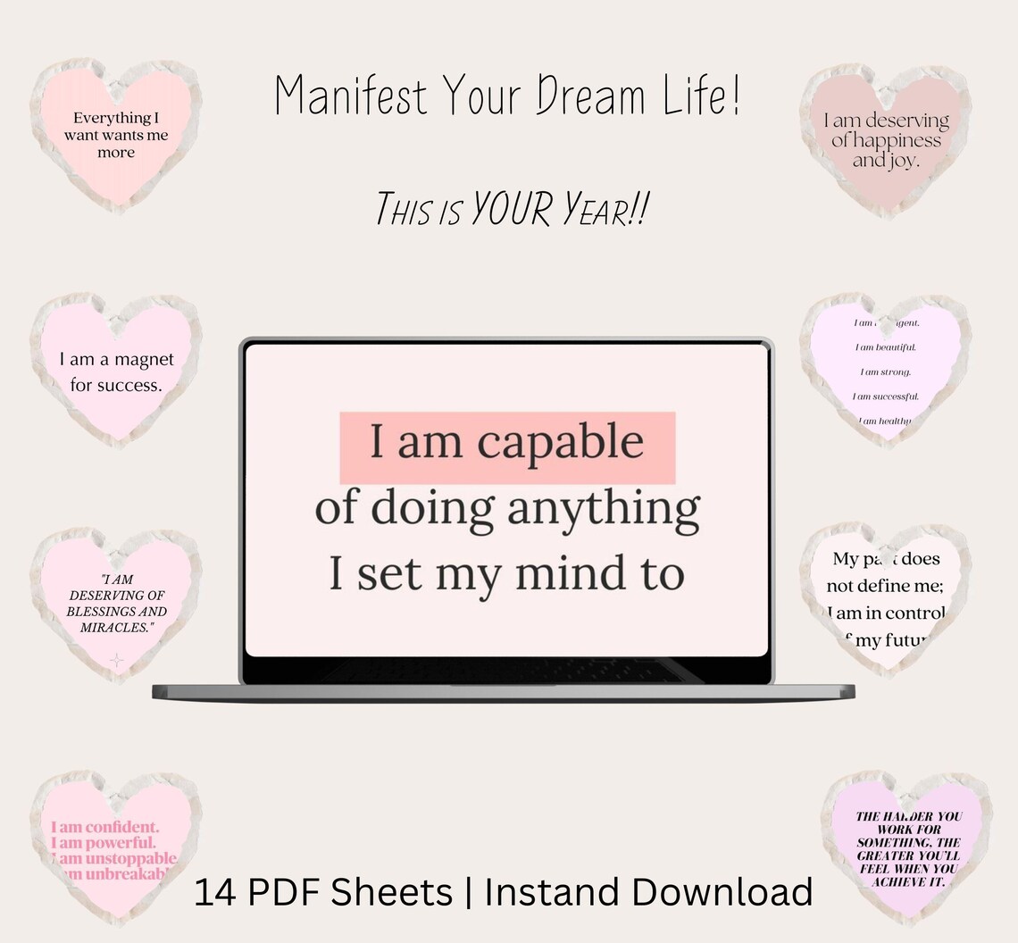 2025 Vision Board Printables, Vision Board Kit, Collage Kit, 2025 Goals ...