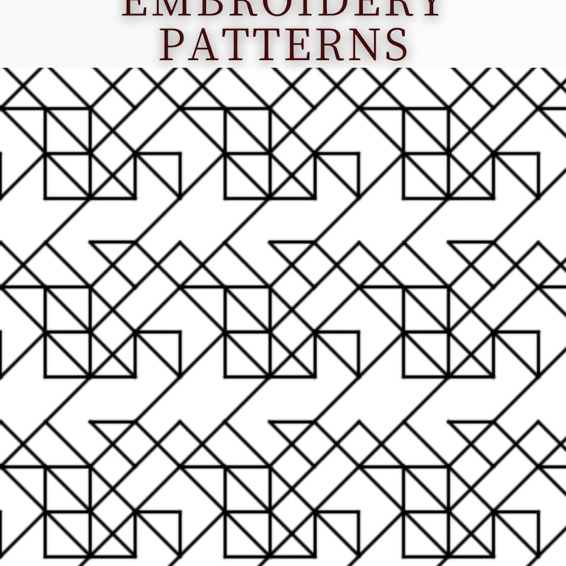 Geometric Embroidery - Etsy