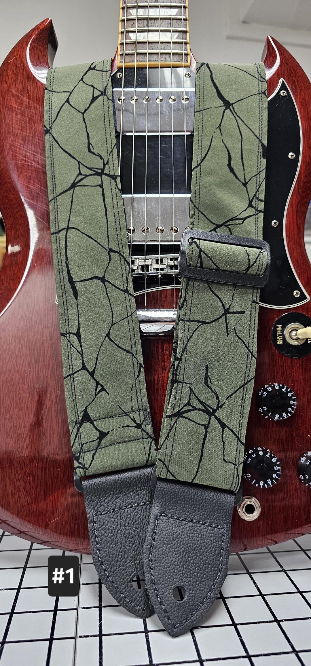 Limited Edition Green Guitar Strap - Etsy