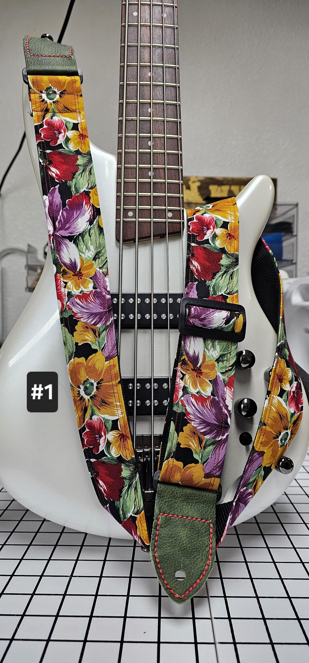 Limited Edition Floral Guitar Straps - Etsy
